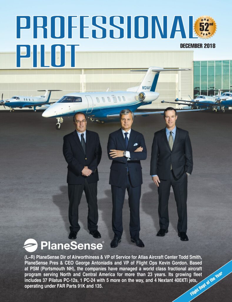 PlaneSense Earns Award from Professional Pilot Magazine